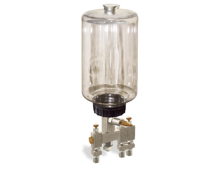 1/2 gal Capacity Multiple Feed Manual Lubricator with Polycarbonate ...