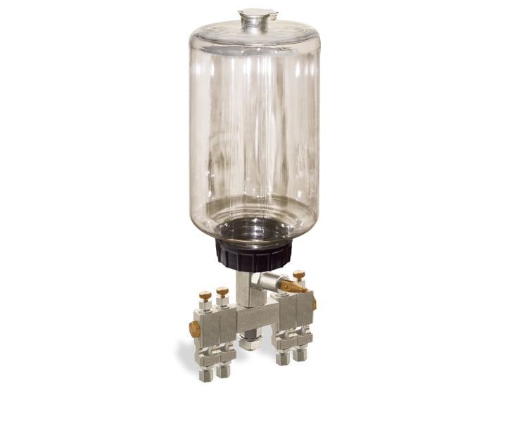 1/2 gal Capacity Multiple Feed Manual Lubricator with Polycarbonate ...