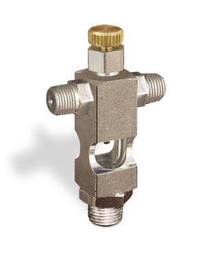 Cross Sight Feed Valve with 1/8" Inlet, Vented - Lubrication Equipment ...