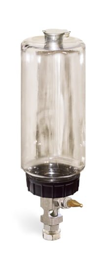 1 qt Capacity Single Feed Manual Lubricator with Polycarbonate ...